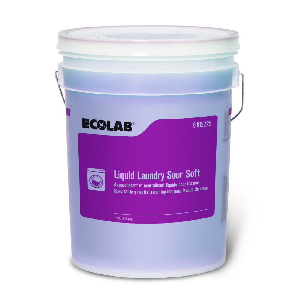GuestSupply US | Ecolab® Liquid Laundry Sour Soft, 5 Gallon, #6102225